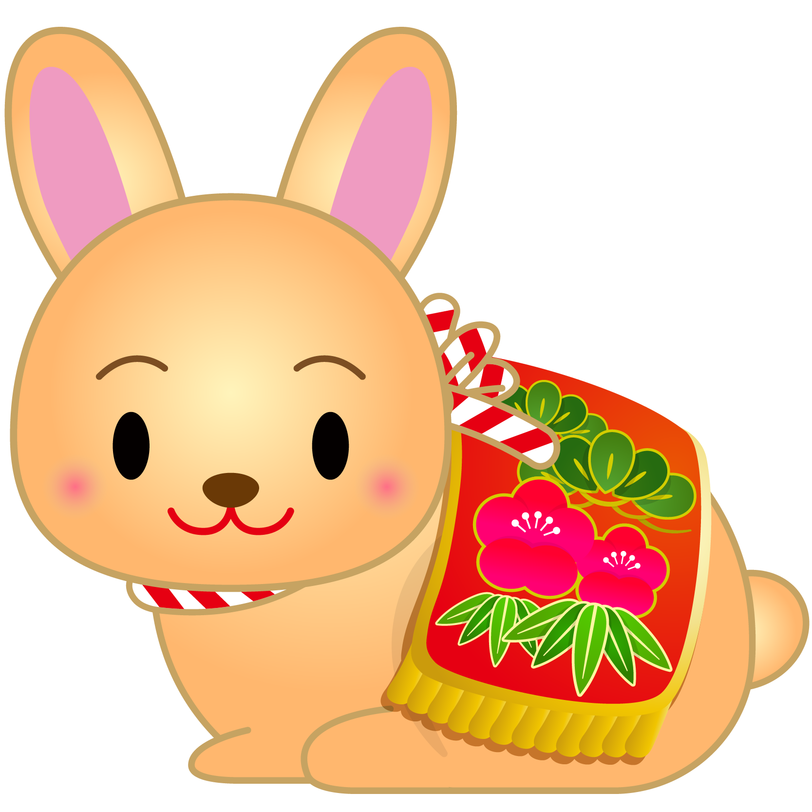 商用フリー・無料イラスト_干支_卯年（うさぎどし・うどし）_usagidoshi050 - 商用OK!フリー素材集「ナイスなイラスト」